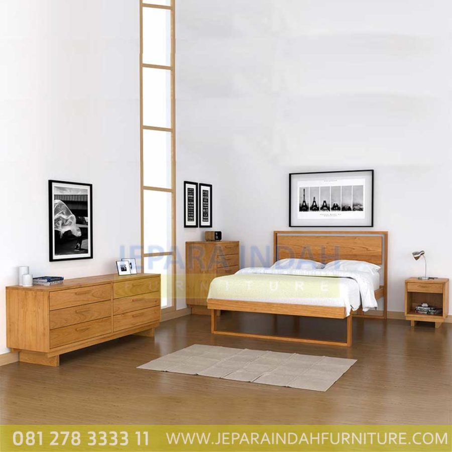 Set Kamar Tidur Minimalis Jati | Jepara Indah Furniture