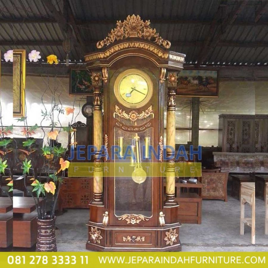 Almari Jam Hias Rahwana Terbaru | Jepara Indah Furniture